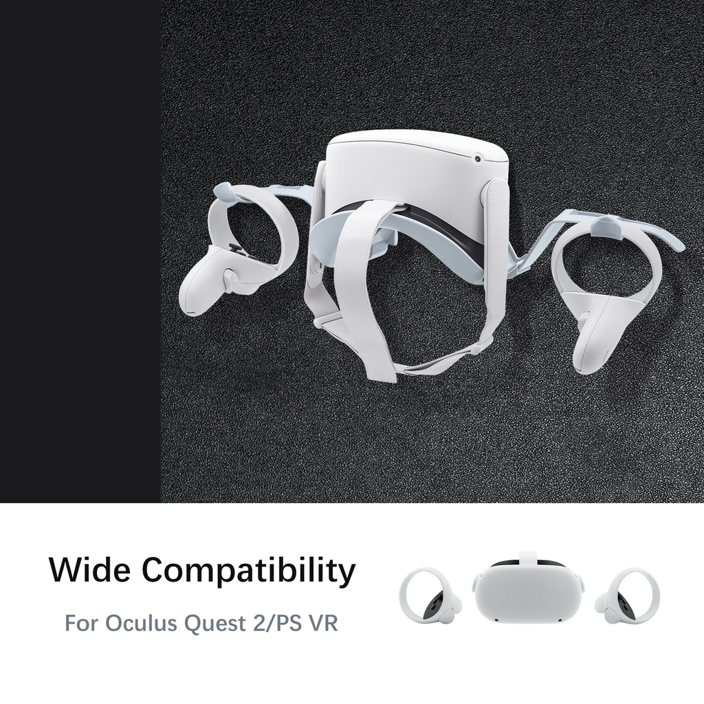 Wall Mount Stand with Screws for Oculus Quest 2/PS VR-White – Flashback ...