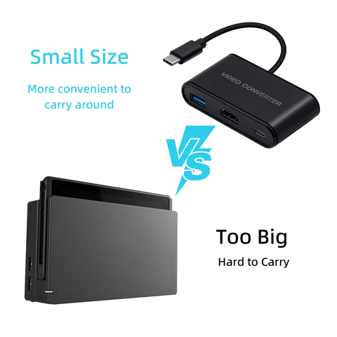 DOBE 1080p Portable Video Converter for Nintendo Switch/Switch OLED/St ...